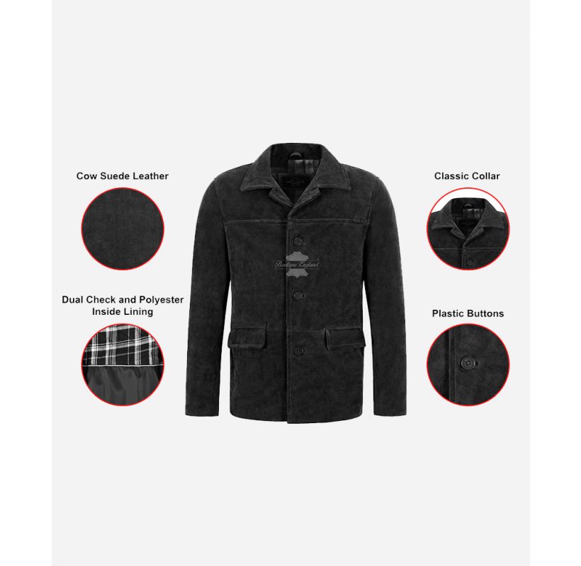 BRANT Men's Boxy Fit Suede Blazer – Boutique England