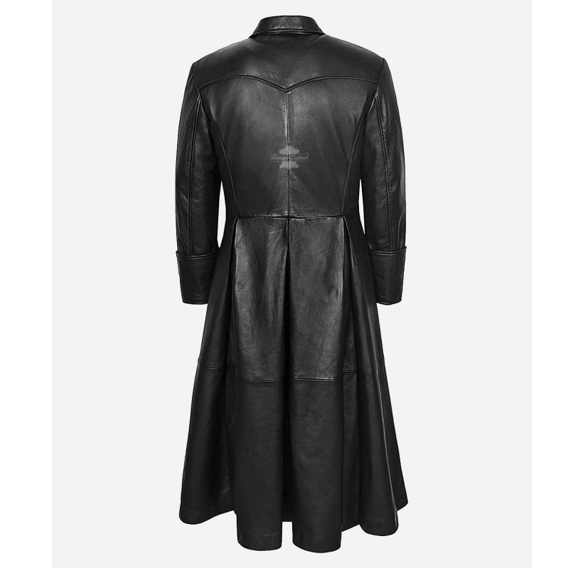 The Matrix Morpheus Coat Double Breasted Full Length Leather Coat ...