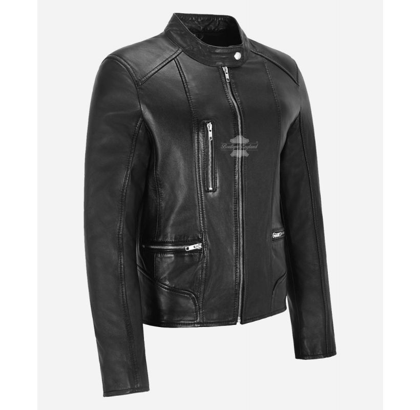 Daria Ladies Leather Jacket Women Slim Fit Simple Leather Jacket ...
